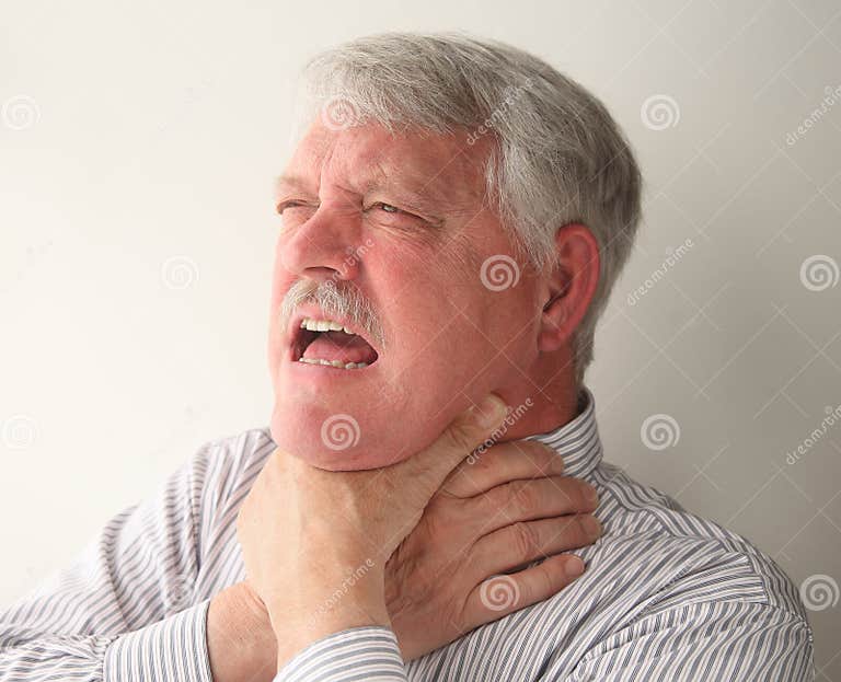 Choking man stock image. Image of suffocating, hands - 25496223