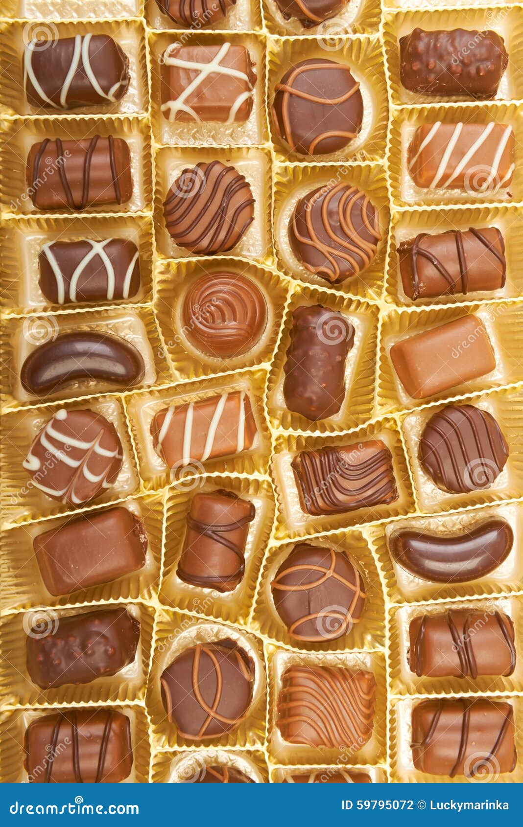 Chokolate candies. stock photo. Image of gourmet, chocolate - 59795072