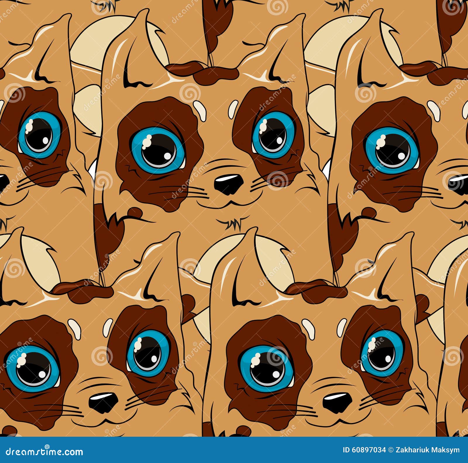 Chokolate cat stock vector. Illustration of creative - 60897034