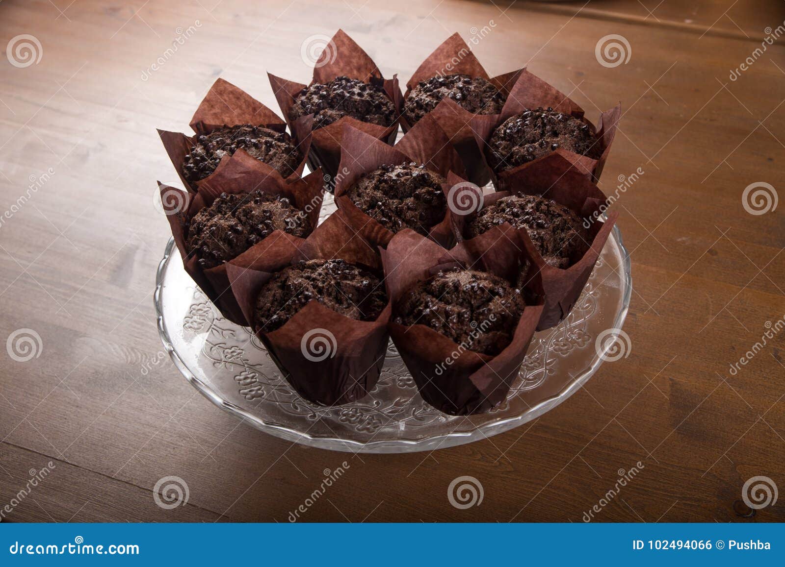 Cupcakes in Individual Paper Packaging Stock Photo - Image of gift ...