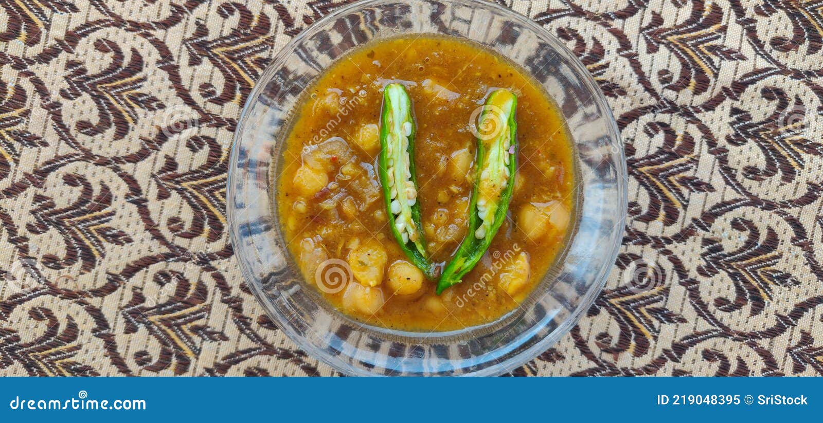 Chola / Chole / Choley or Chic Peas Curry Stock Image - Image of food ...