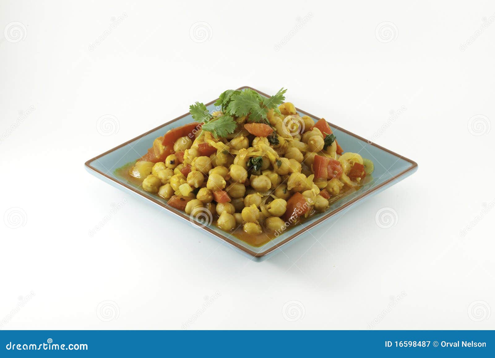 Cholay Curried Chickpeas stock image. Image of family - 16598487