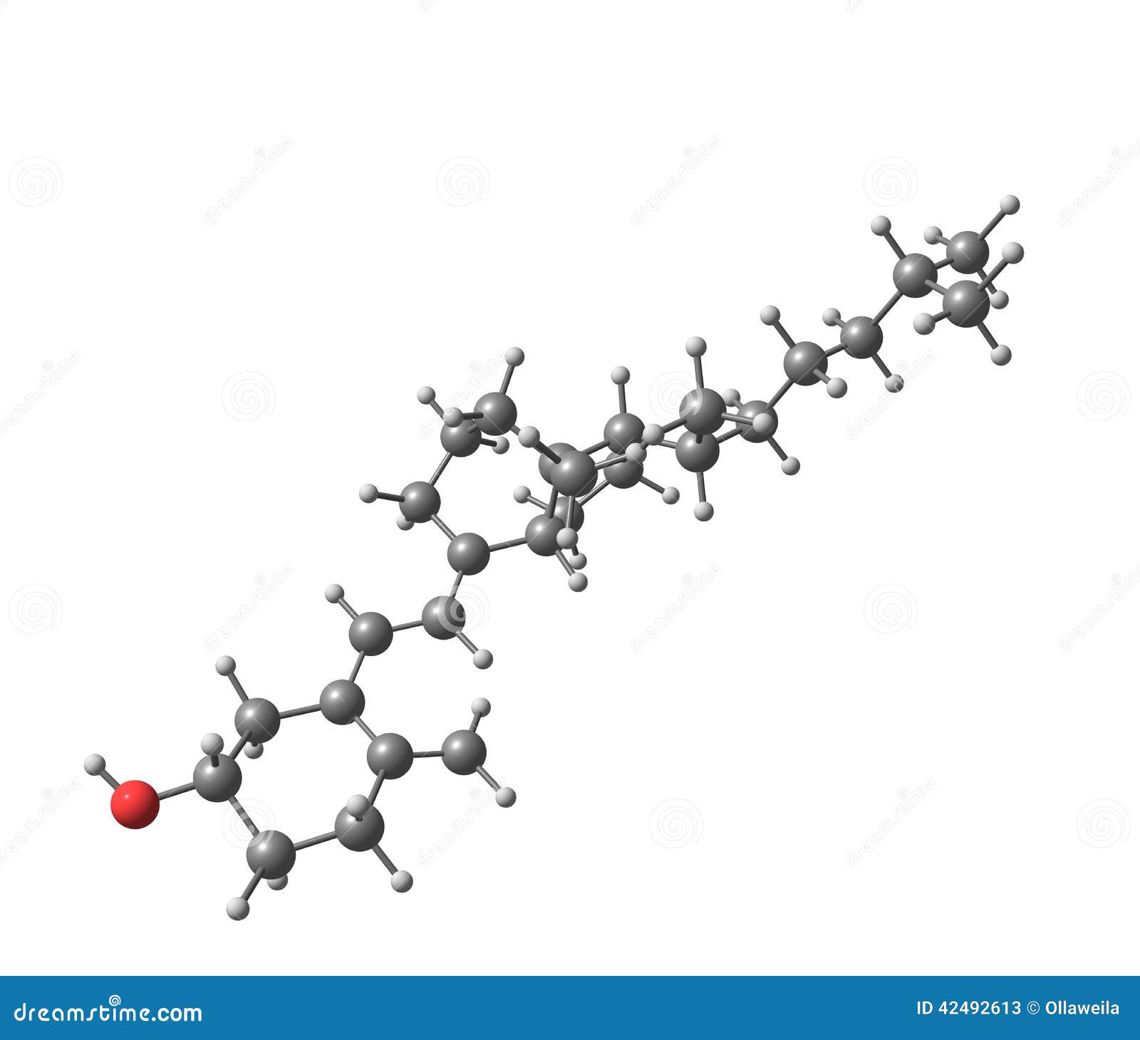 Cholecalciferol (D) Molecular Structure on White Background Stock ...