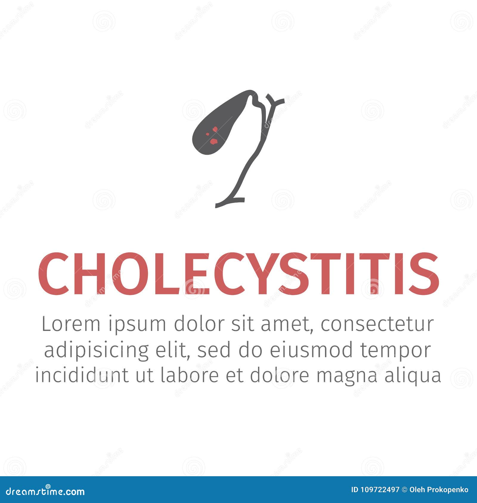 Cholecystitis Icon. Vector Illustration Stock Vector - Illustration of ...