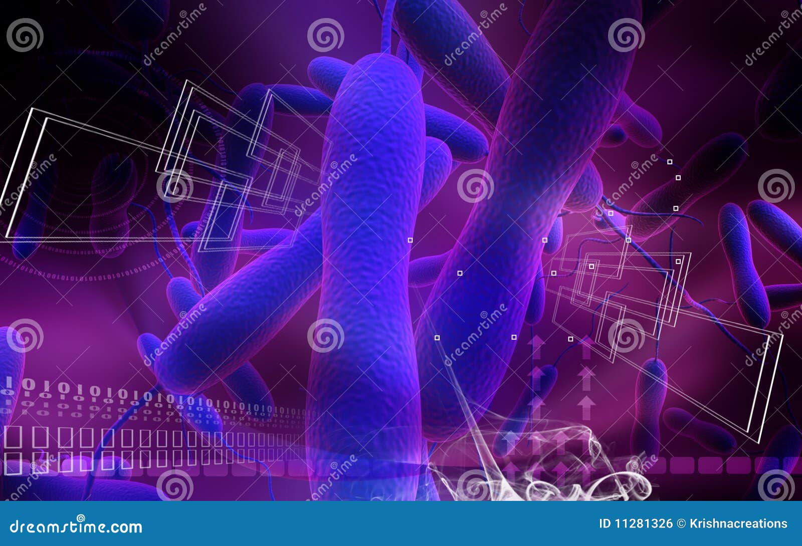 Cholera bacteria stock illustration. Illustration of motion - 11281326