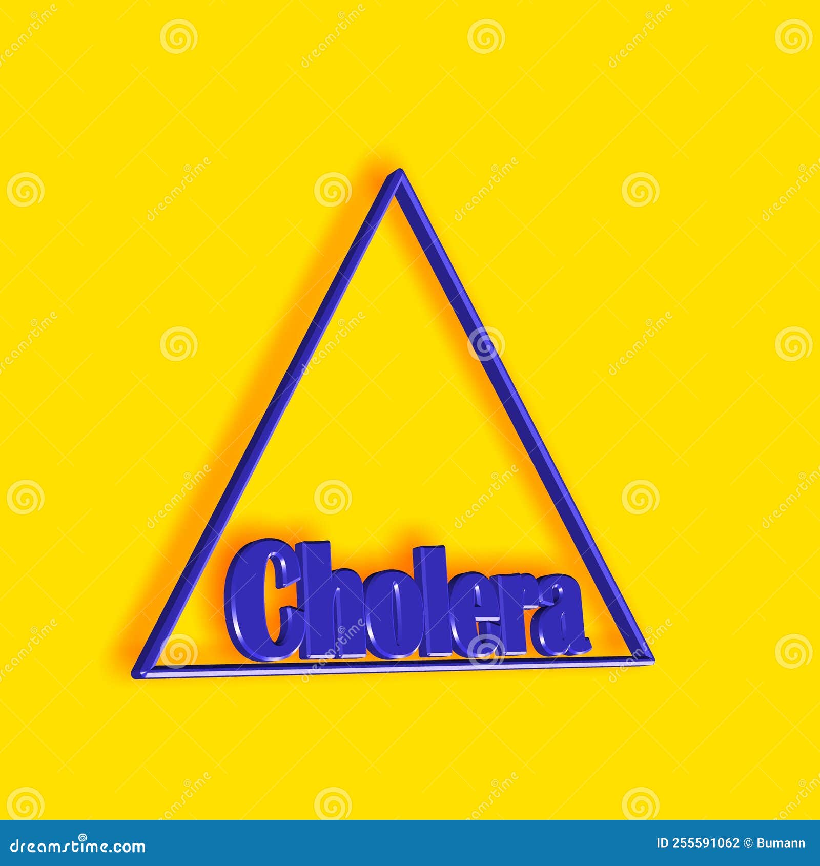 `Cholera` - Word, Lettering or Text As 3D Illustration, 3D Rendering ...