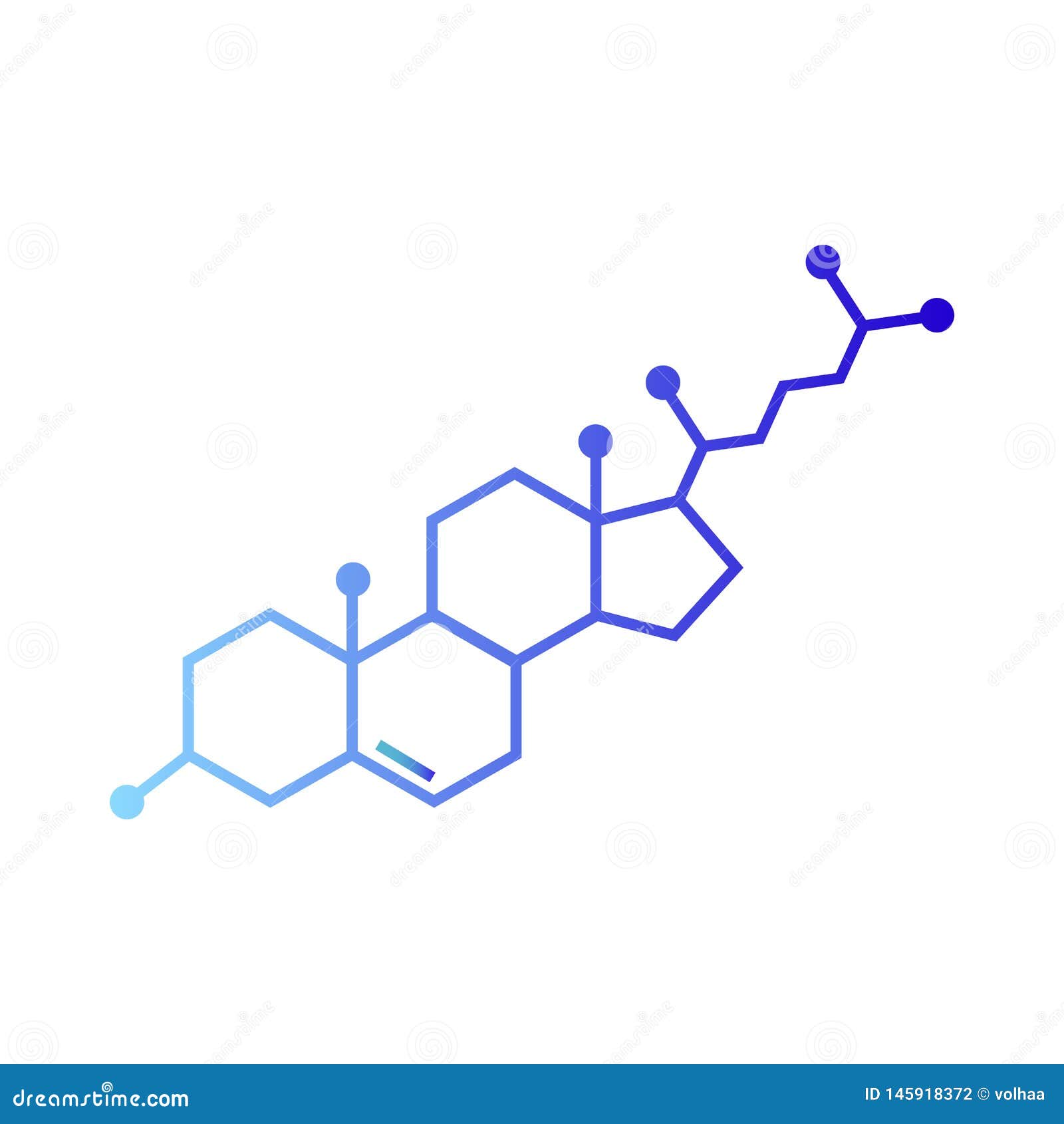 Cholesterol Chemical Formula Vector Icon Stock Vector - Illustration of ...