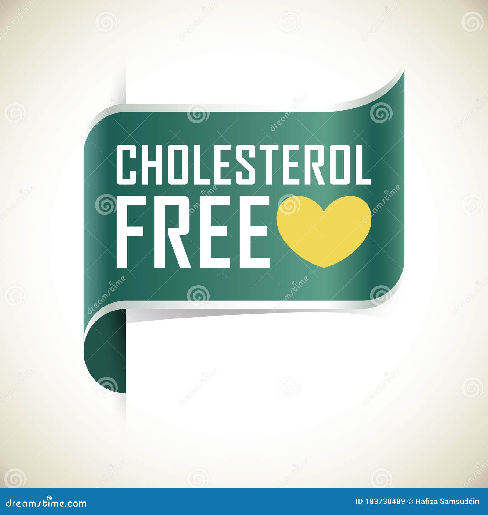 Cholesterol Free Label. Vector Illustration Decorative Background ...