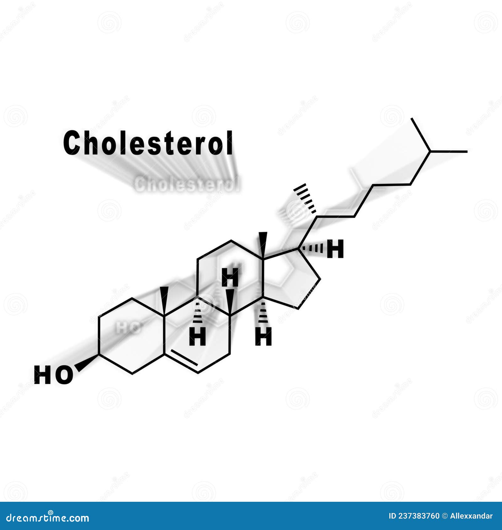 Cholesterol Hormone Structural Chemical Formula Stock Illustration ...