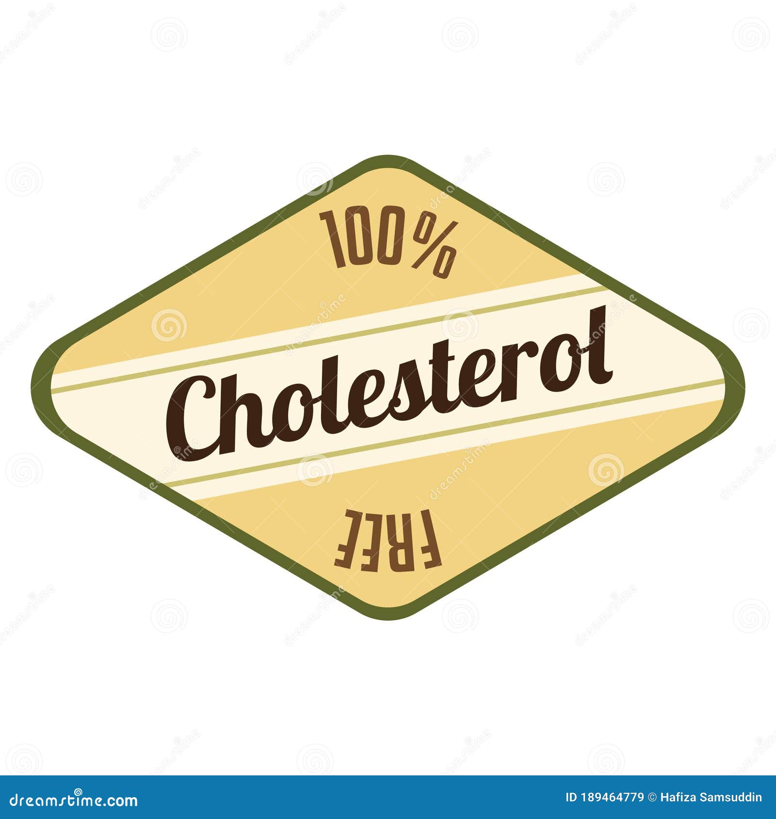 Cholesterol Label. Vector Illustration Decorative Design Stock Vector ...