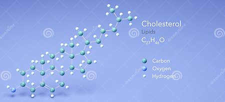 Cholesterol, Molecular Structures, Lipids, 3d Model, Structural ...
