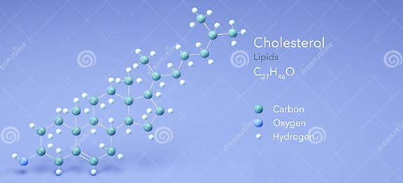 Cholesterol, Molecular Structures, Lipids, 3d Model, Structural ...