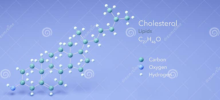 Cholesterol, Molecular Structures, Lipids, 3d Model, Structural ...