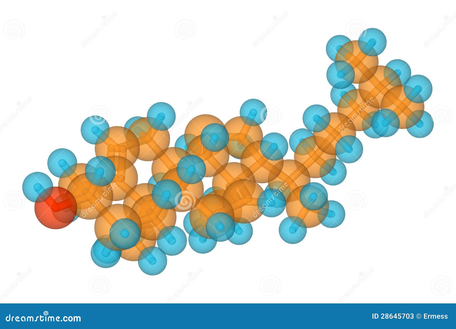 Cholesterol molecule stock illustration. Illustration of fatty - 28645703