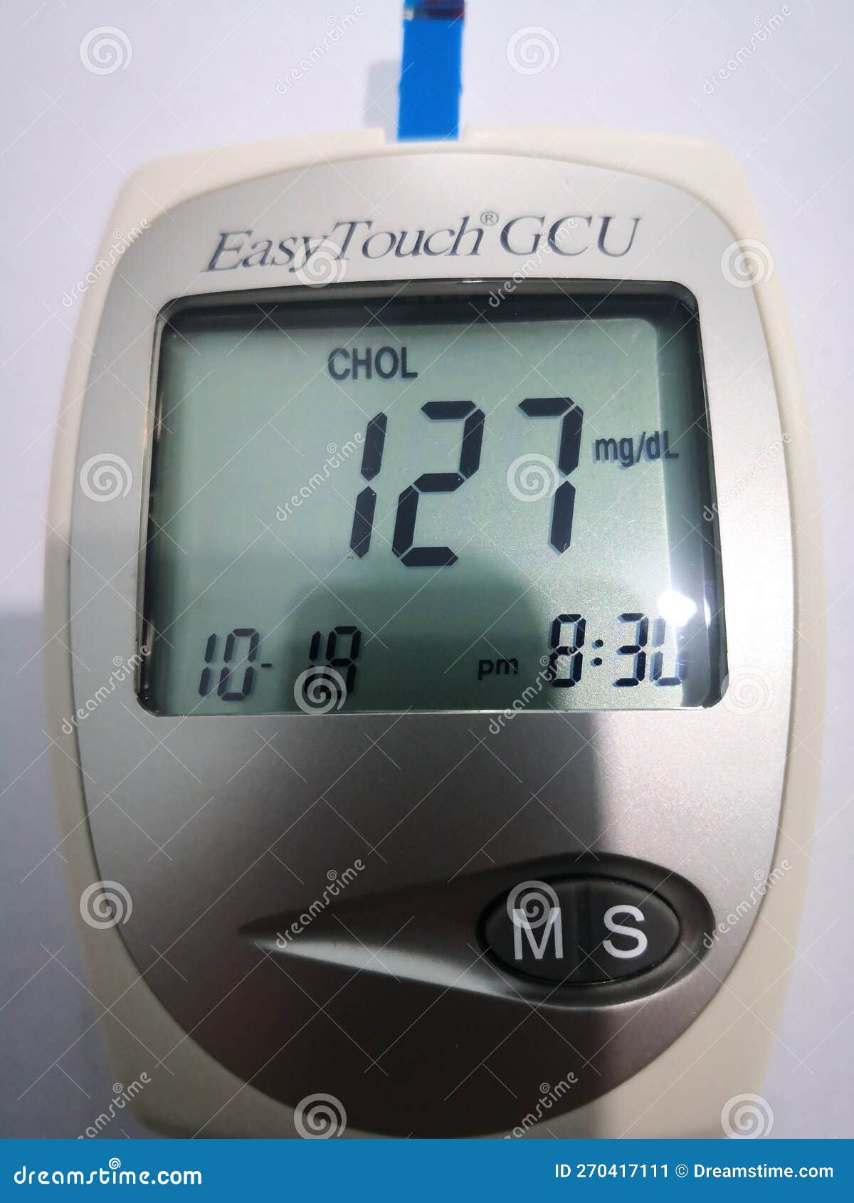 Cholesterol test result stock image. Image of health - 270417111