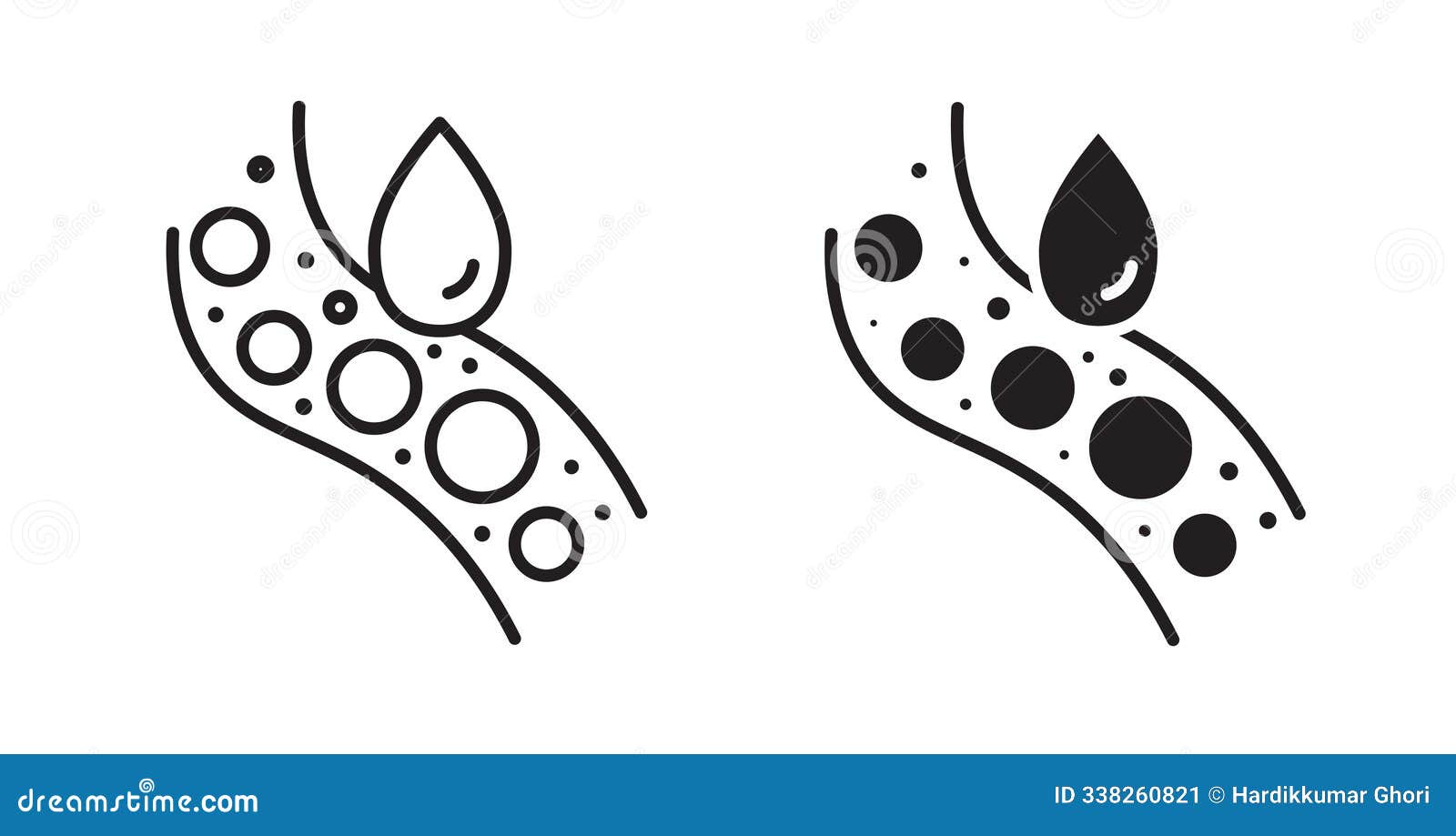 Cholesterol Thin Line Vector Icon Set Stock Vector - Illustration of ...