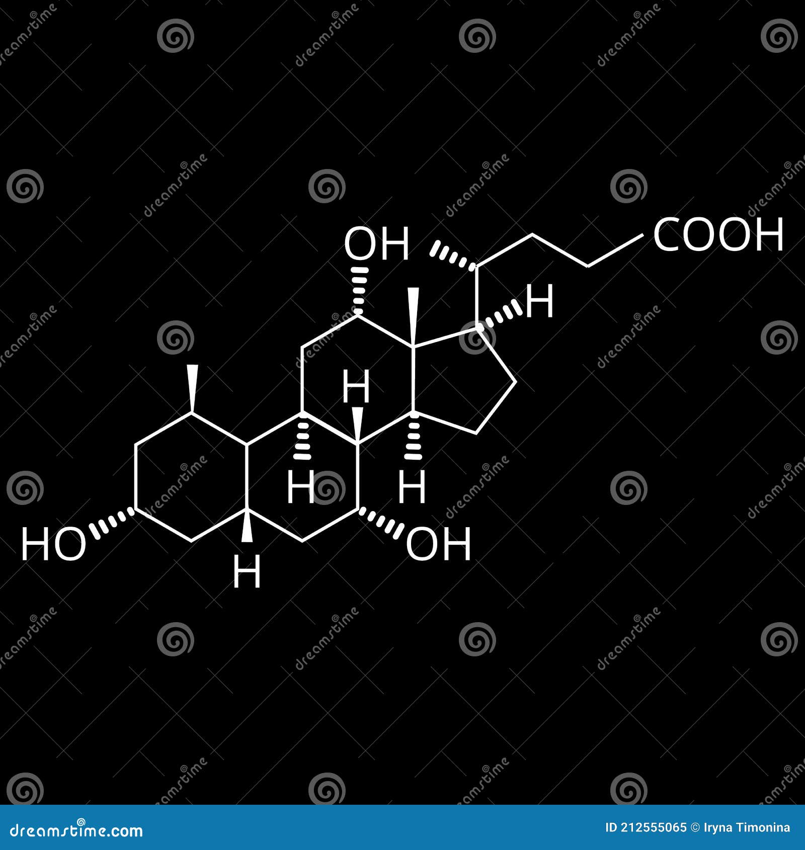 Cholic Acid. Bile Acid. the Chemical Molecular Formula is Cholic Acid ...