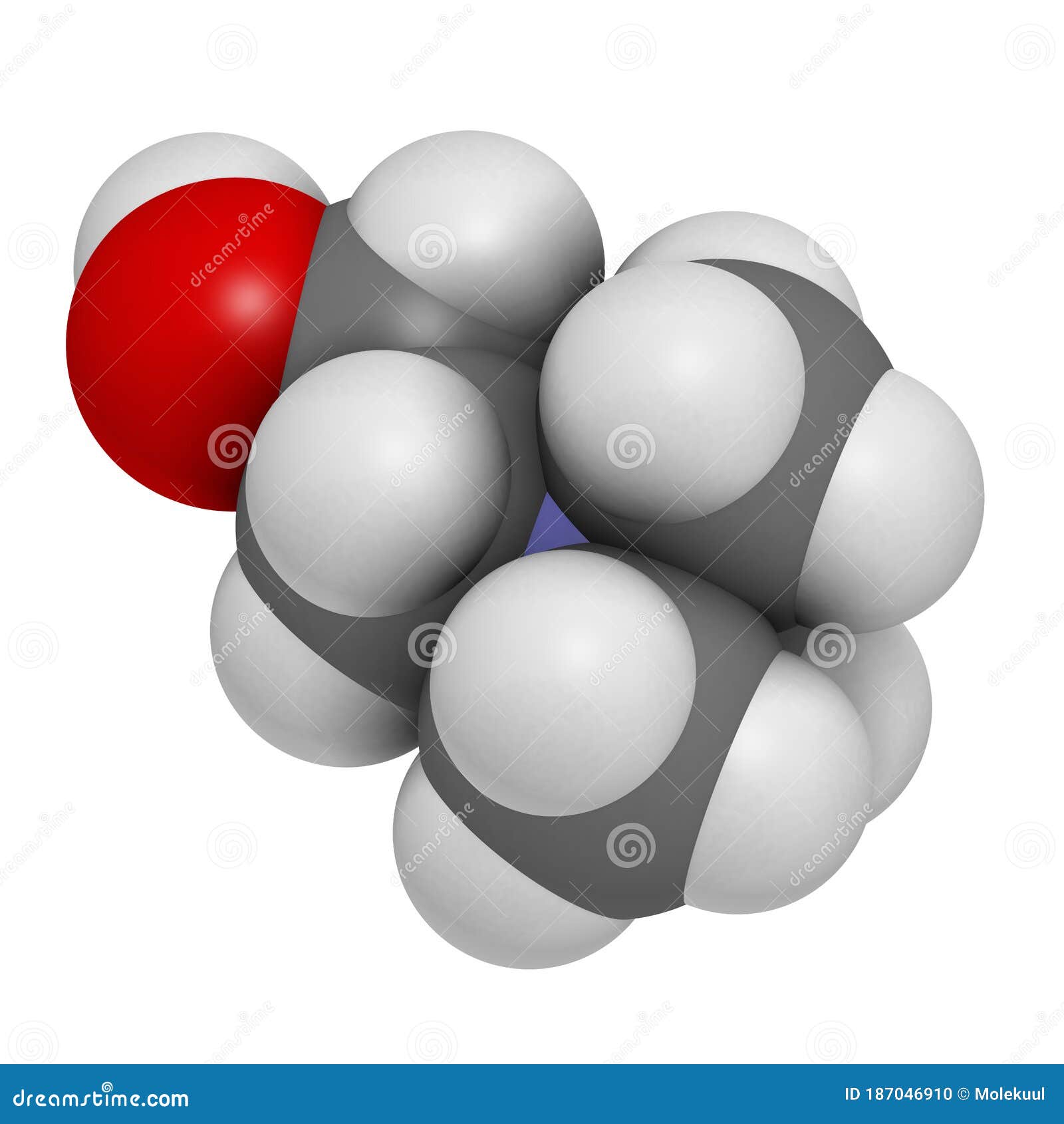Choline Essential Nutrient Molecule. Atoms Are Represented As Spheres ...