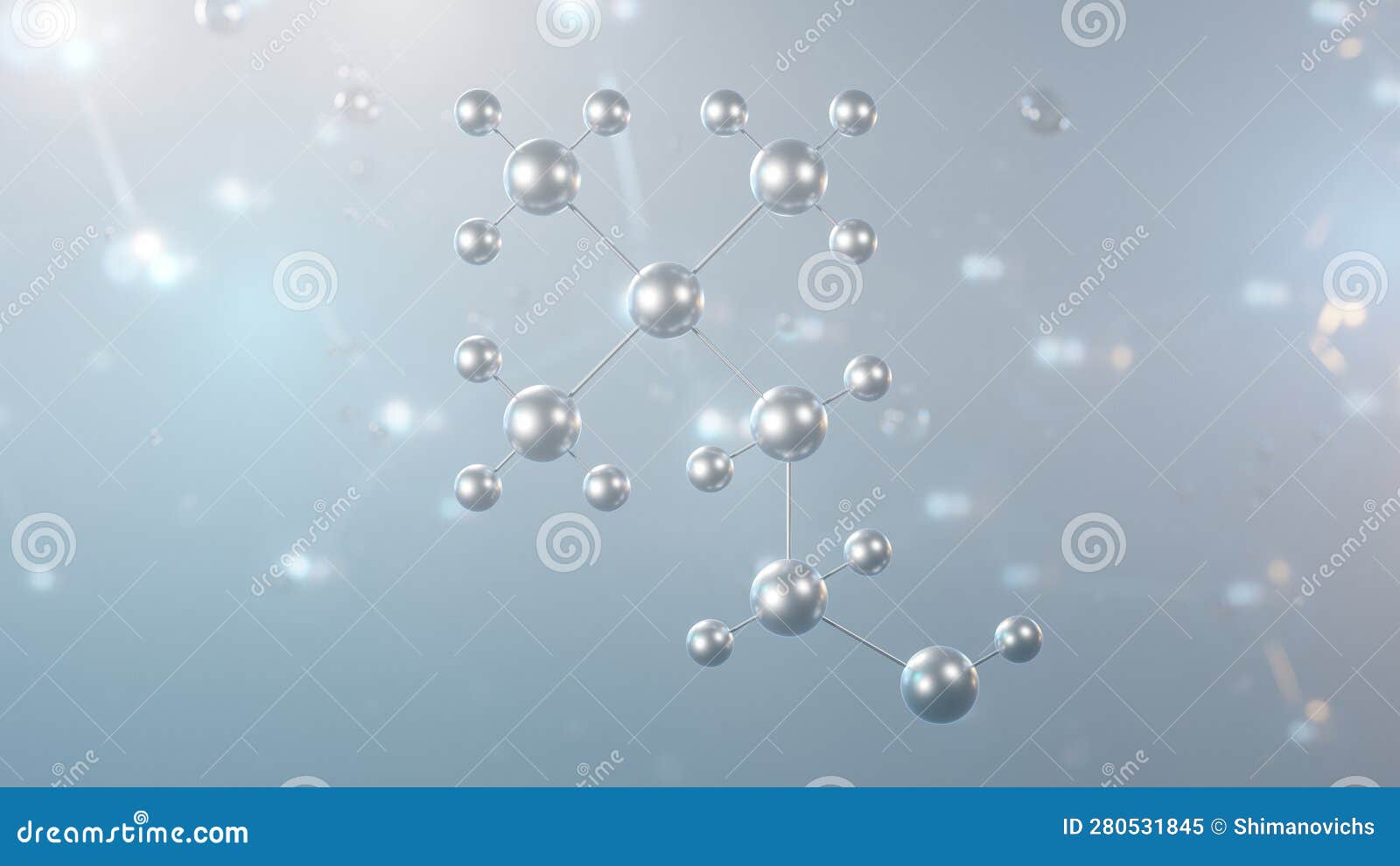 Choline Molecular Structure, 3d Model Molecule, Vitamin B4, Structural ...