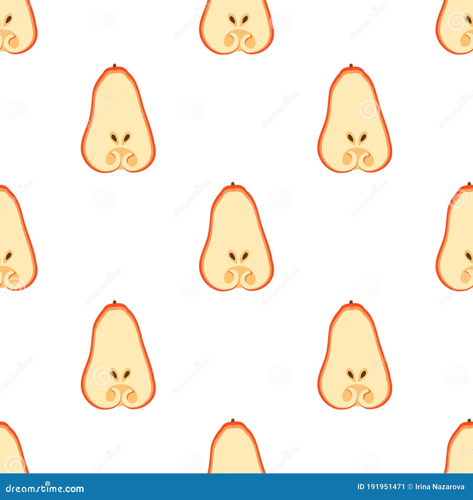 Chompu Fruit. Seamless Vector Patterns Stock Vector - Illustration of ...