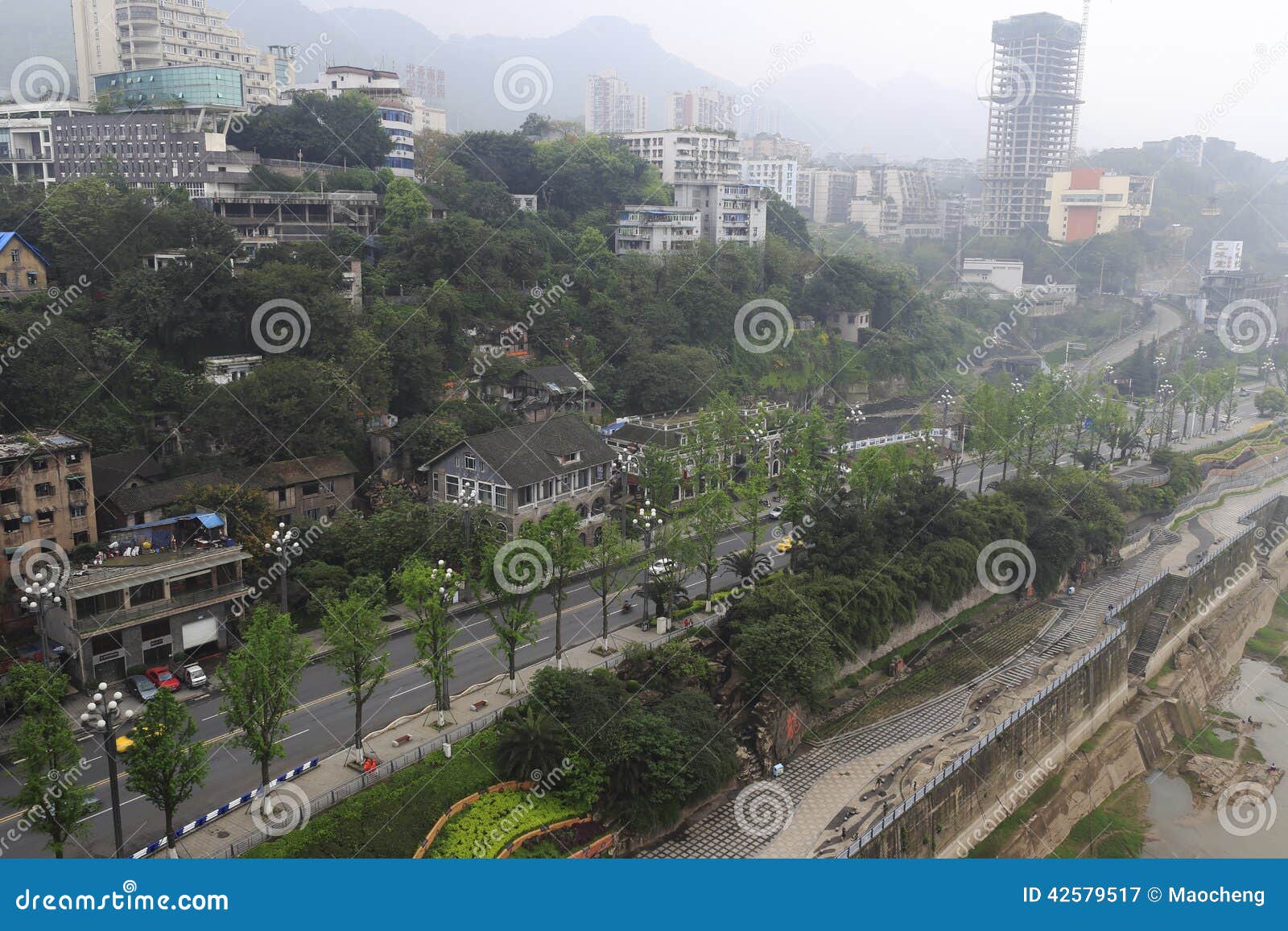 Chongqing city editorial photography. Image of cableway - 42579517