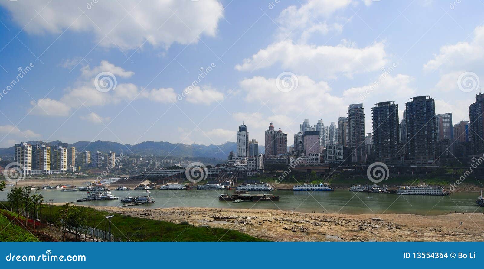 Chongqing port 4 stock photo. Image of chongqing, landmark - 13554364