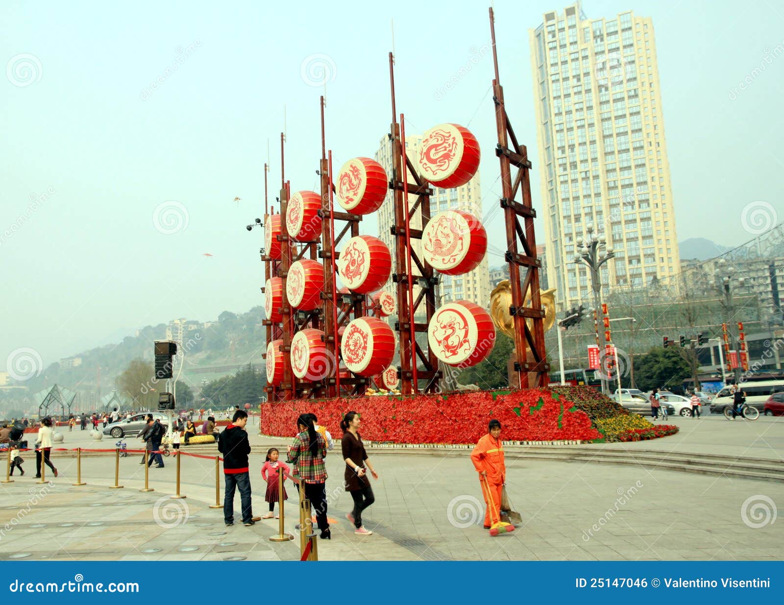 Chongqing Square editorial photo. Image of sichuan, metropolis - 25147046