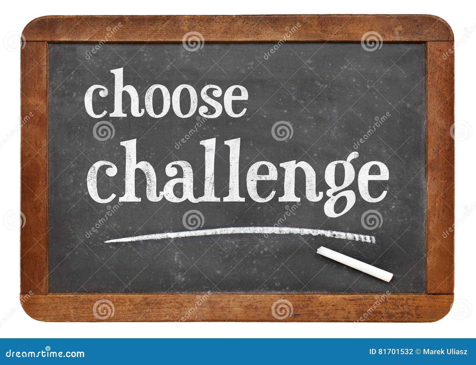 Choose Challenge Blackboard Sign Stock Photo - Image of challenge ...