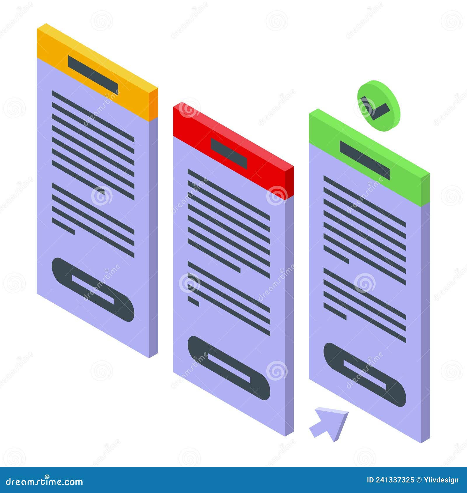 Choose Course Plan Icon Isometric Vector. Online Education Stock Vector ...