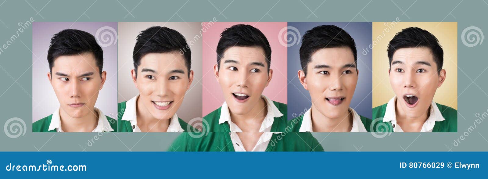 Choose a Expression of Face Stock Image - Image of crazy, collection ...