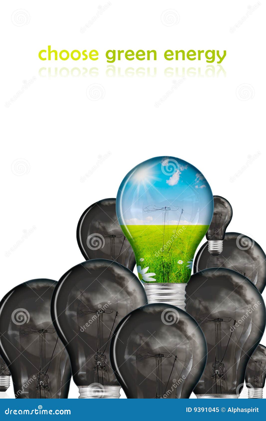 Choose green energy stock illustration. Illustration of environment ...