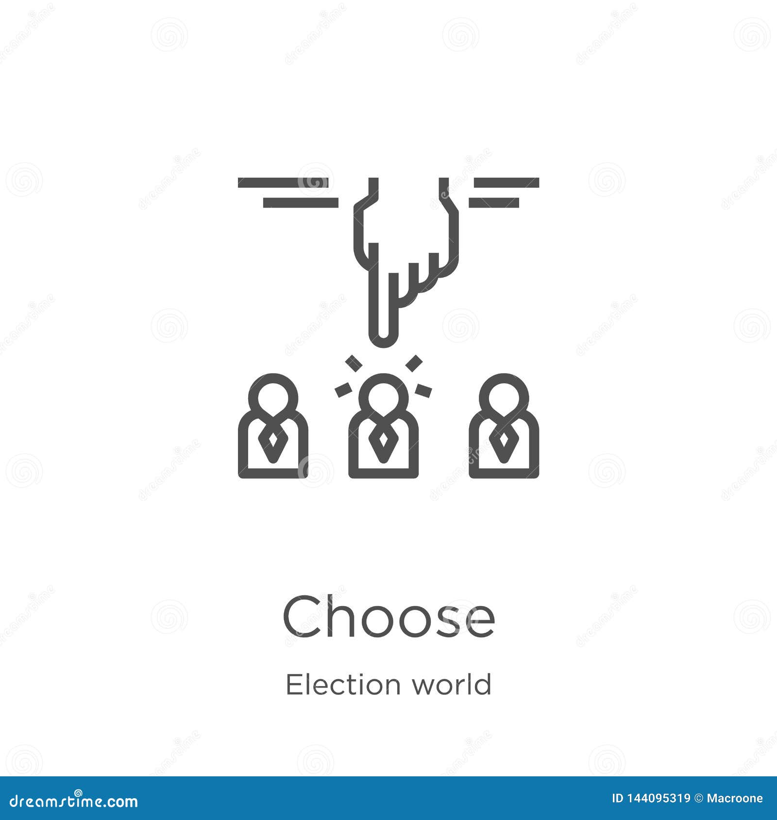 Election World Linear Icons Set. Candidates, Voting, Ballot, Democracy ...