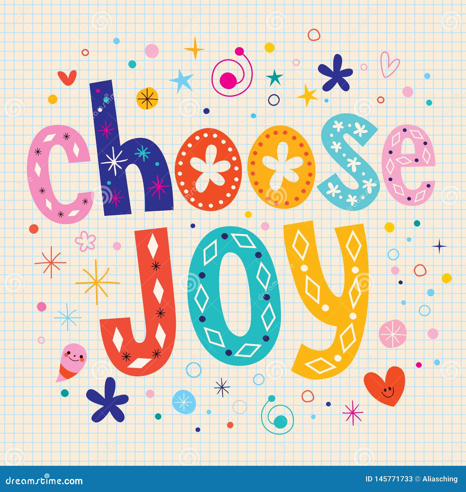 Choose joy stock vector. Illustration of enjoy, enjoyment - 145771733
