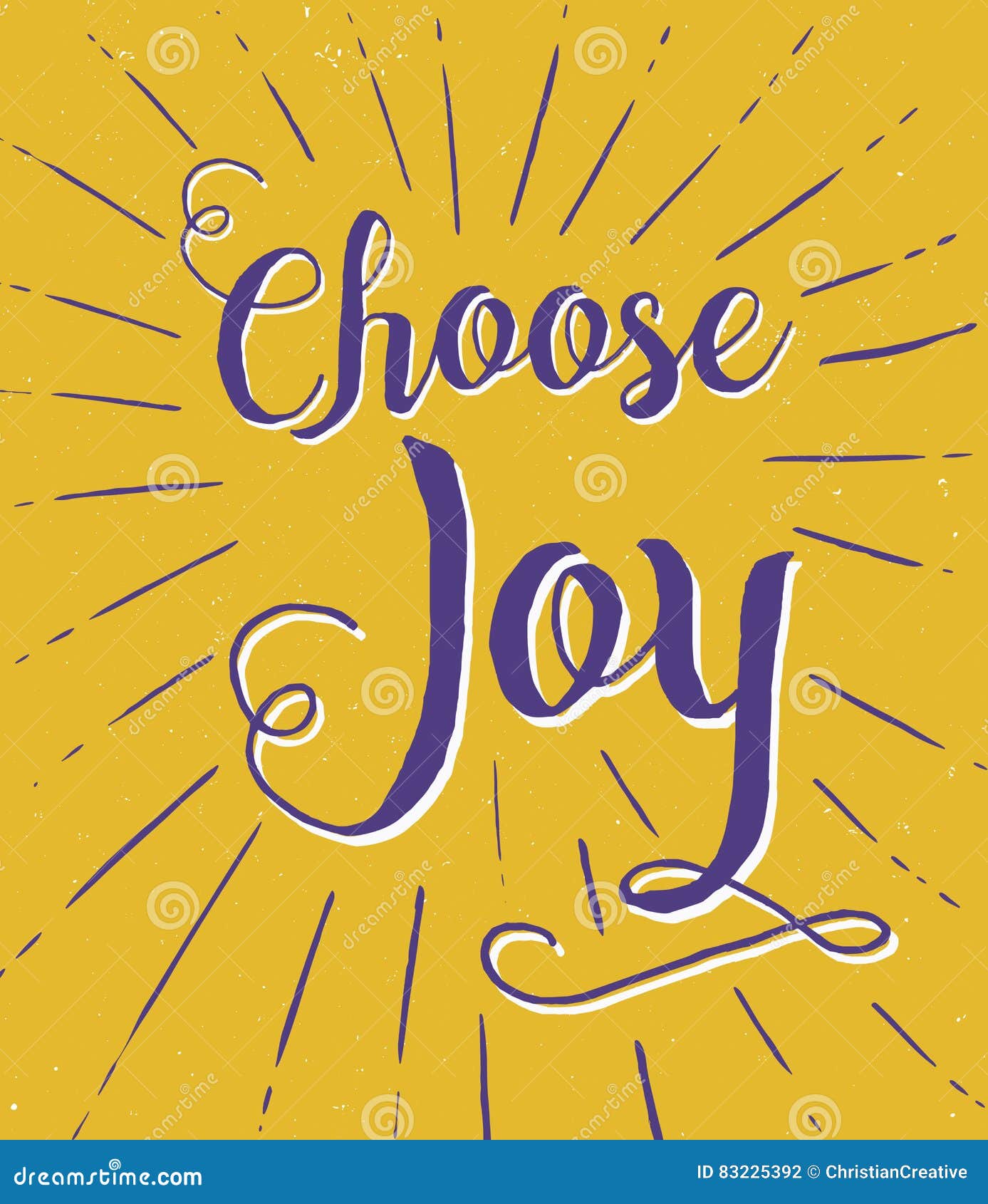 Choose Joy Typography Poster Stock Vector - Illustration of beautiful ...