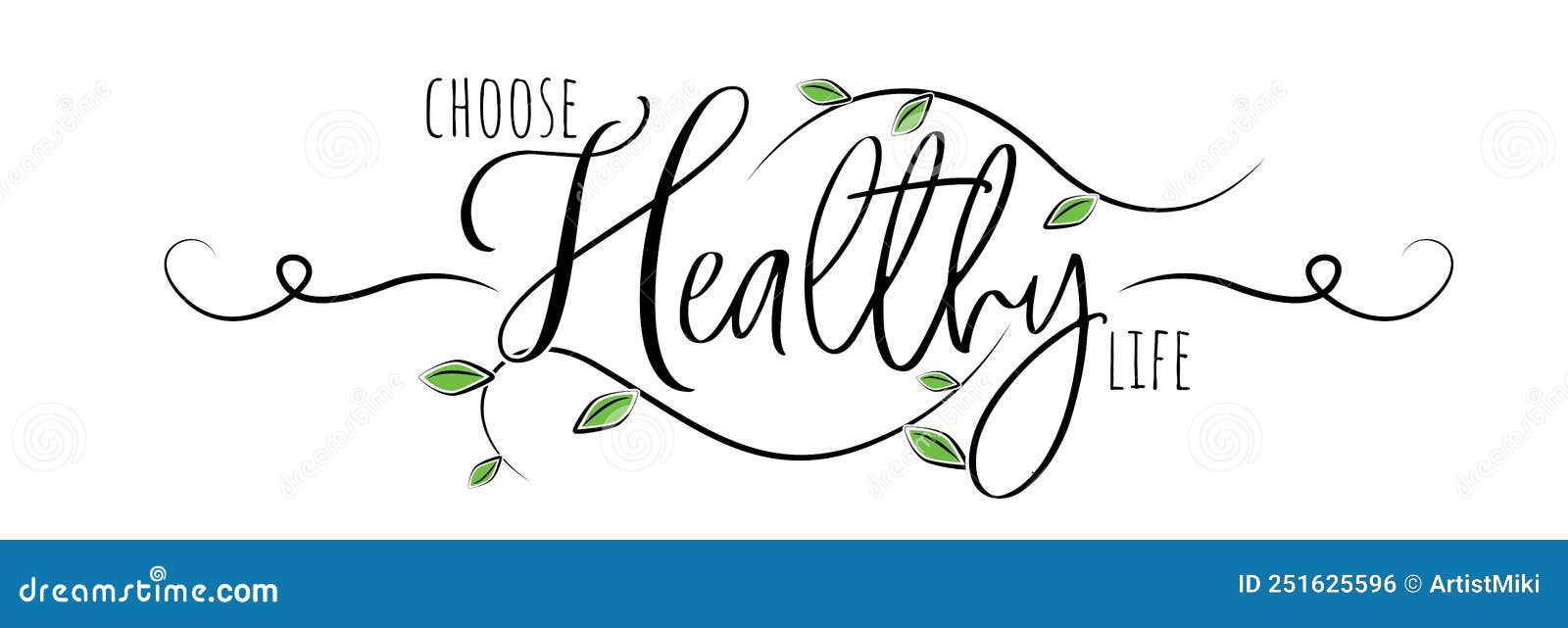Choose Healthy Life, Vector Stock Vector - Illustration of decal ...