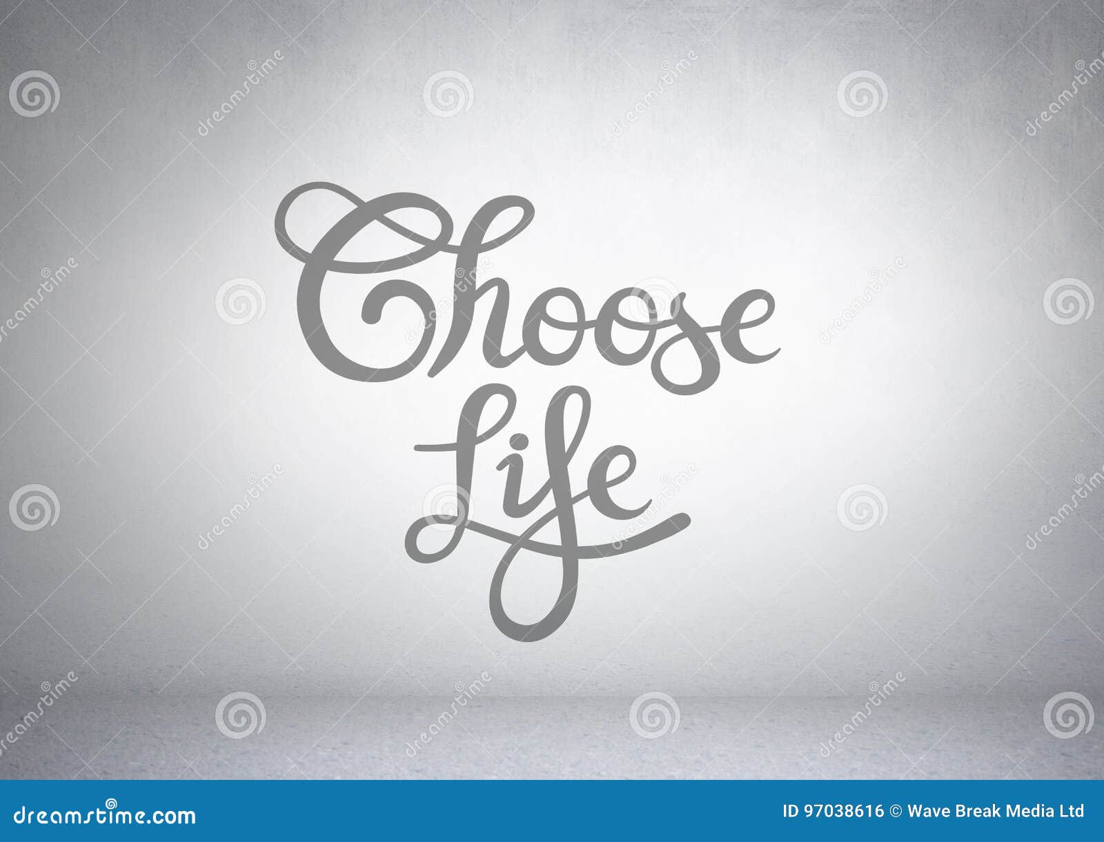 Choose Life Text with Bright Background Stock Illustration ...