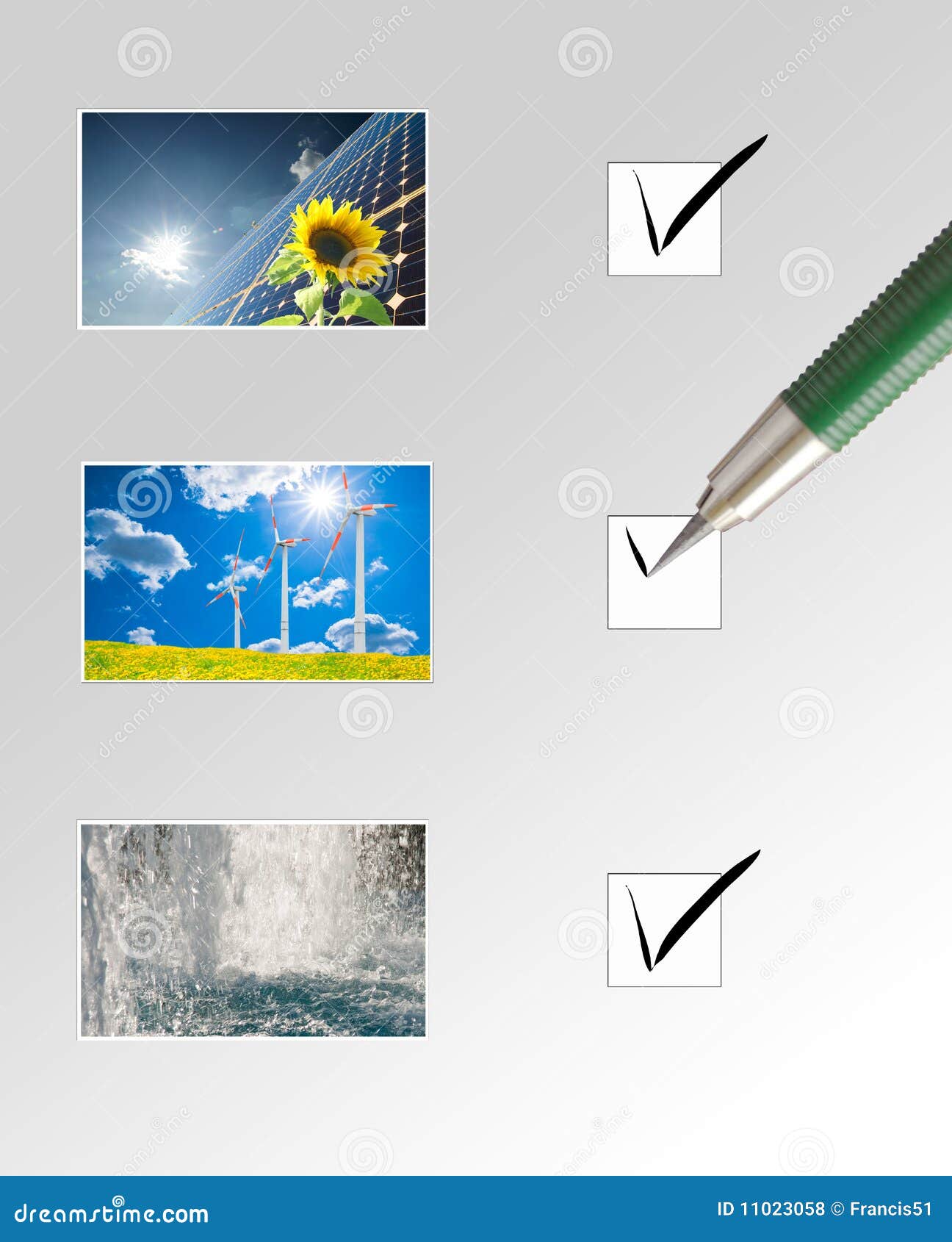 Choose natural energy stock illustration. Illustration of environment ...