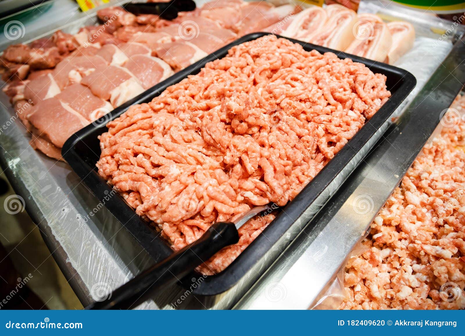 Choose a pork stock photo. Image of retail, meal, concept - 182409620