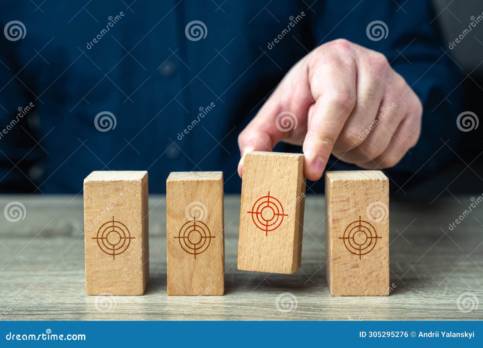 Choose a Priority Goal. Target Audience and Customers Stock Photo ...