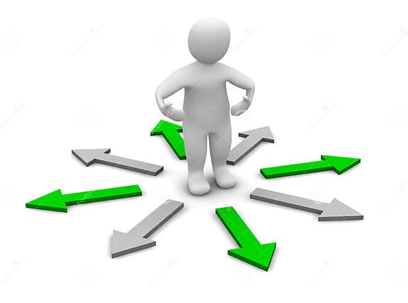 Choose of right direction stock illustration. Illustration of direction ...