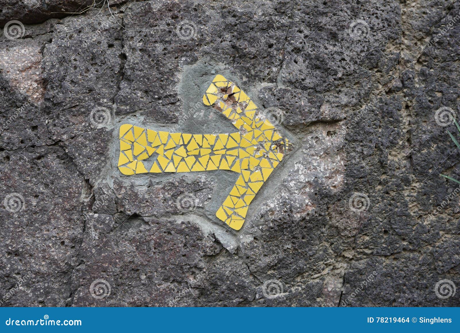 Choose Right Path, Direction Signs on a Natural Trail Stock Photo ...