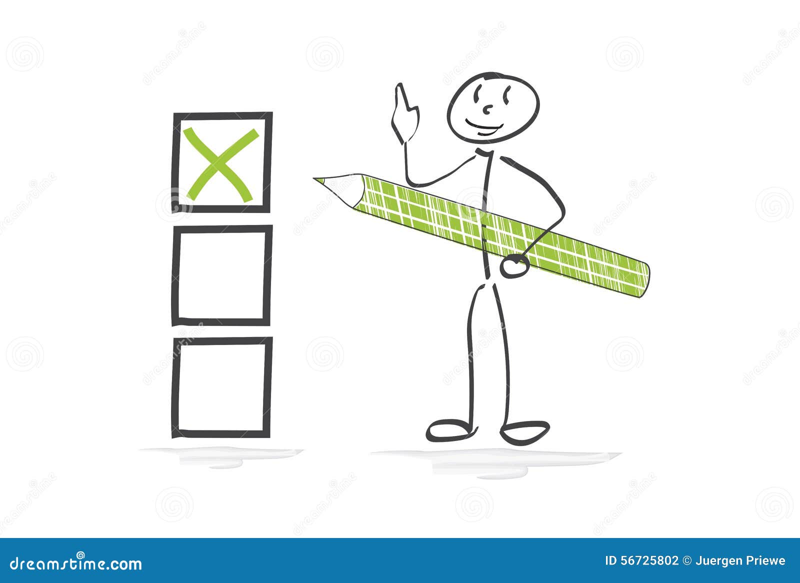 Choose stock vector. Illustration of check, classroom - 56725802