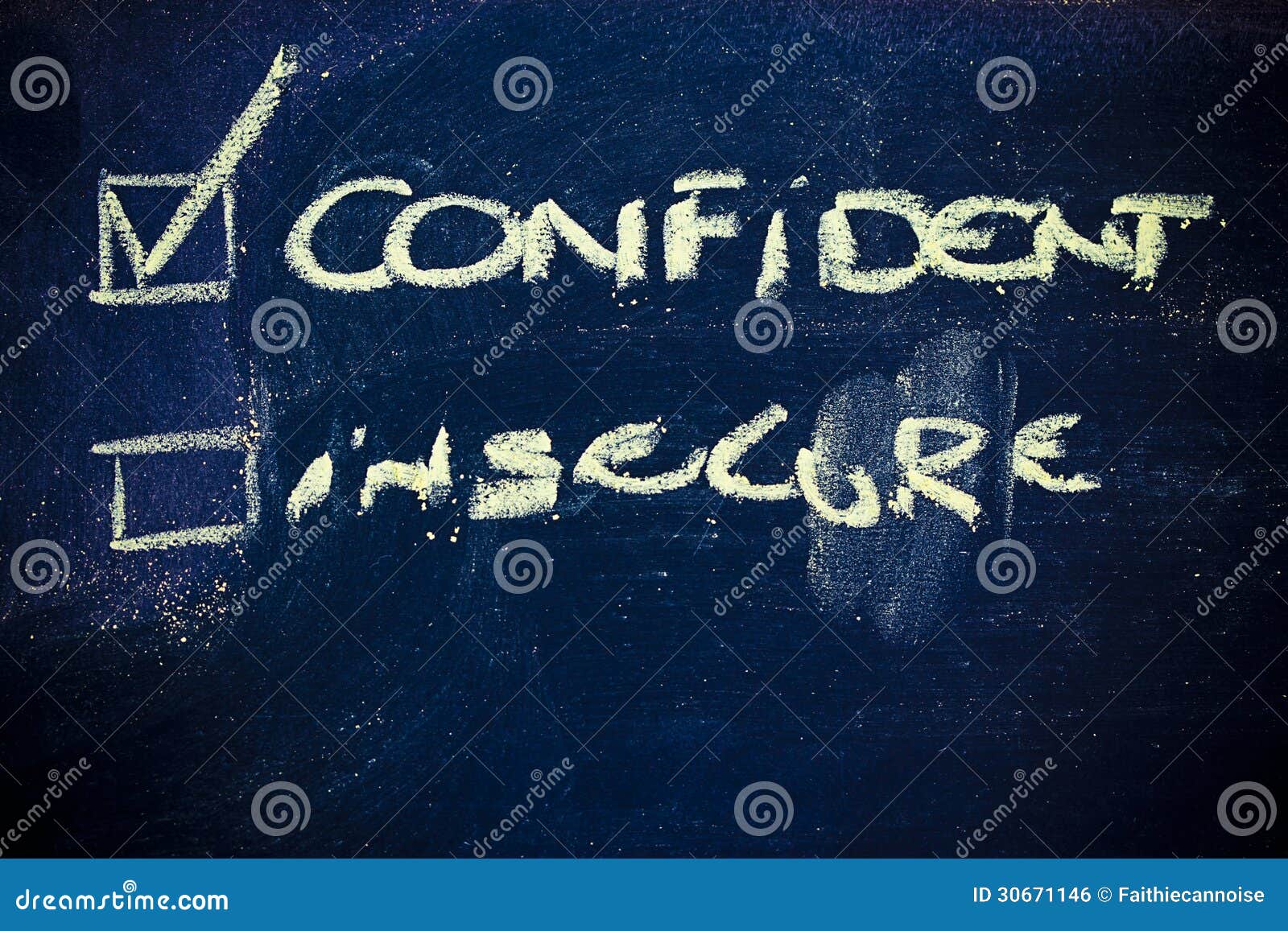 Choose To Be Confident instead of Insecure Stock Photo - Image of ...