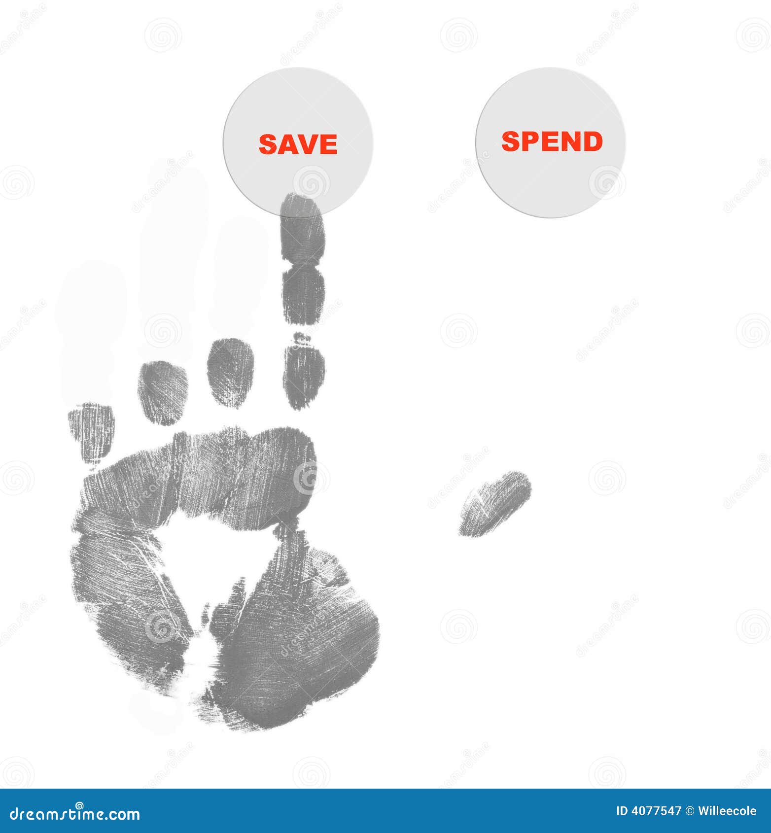 Choose to save money stock image. Image of button, income - 4077547