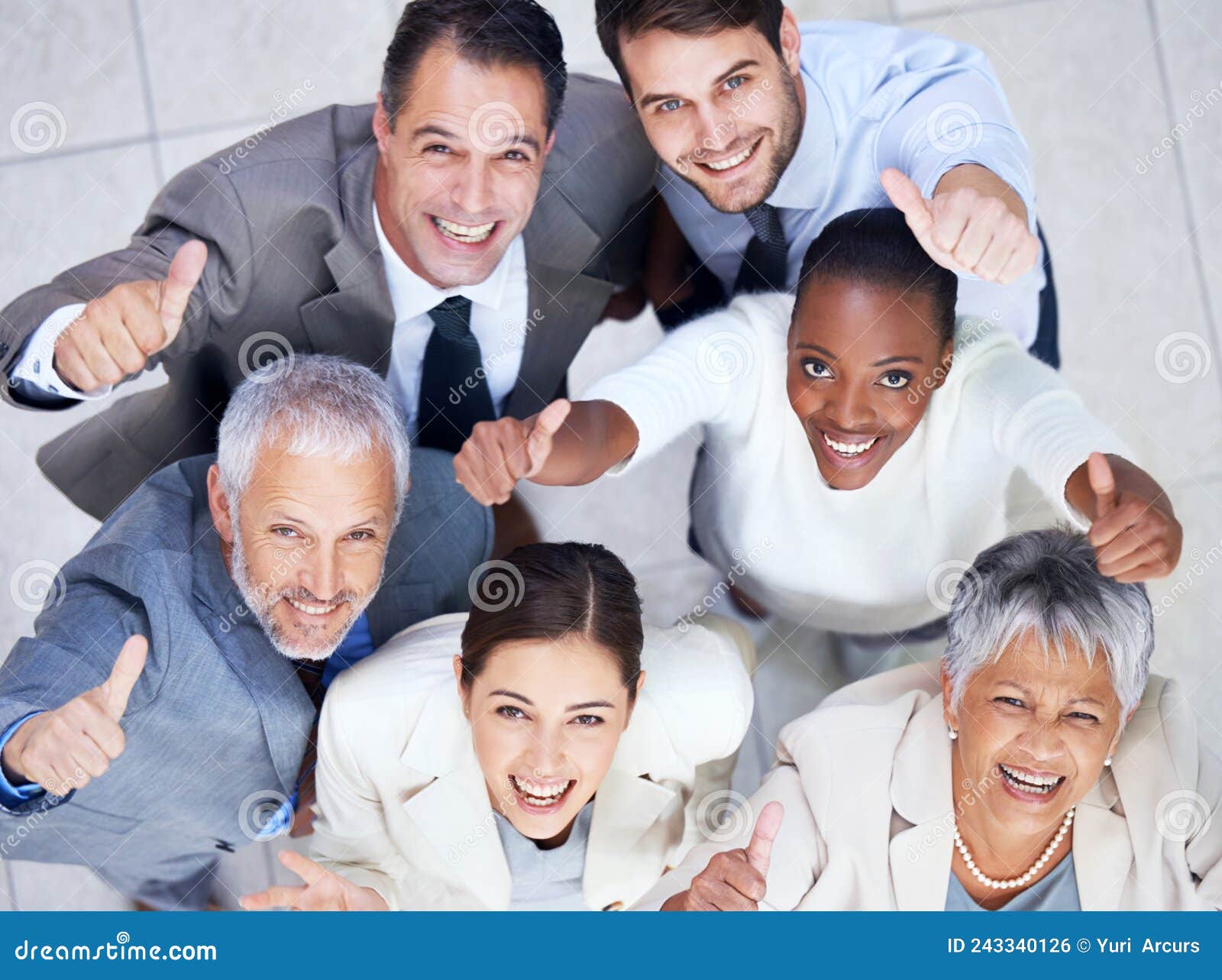 Choose the Winning Team. High Angle Shot of a Business Team. Stock ...