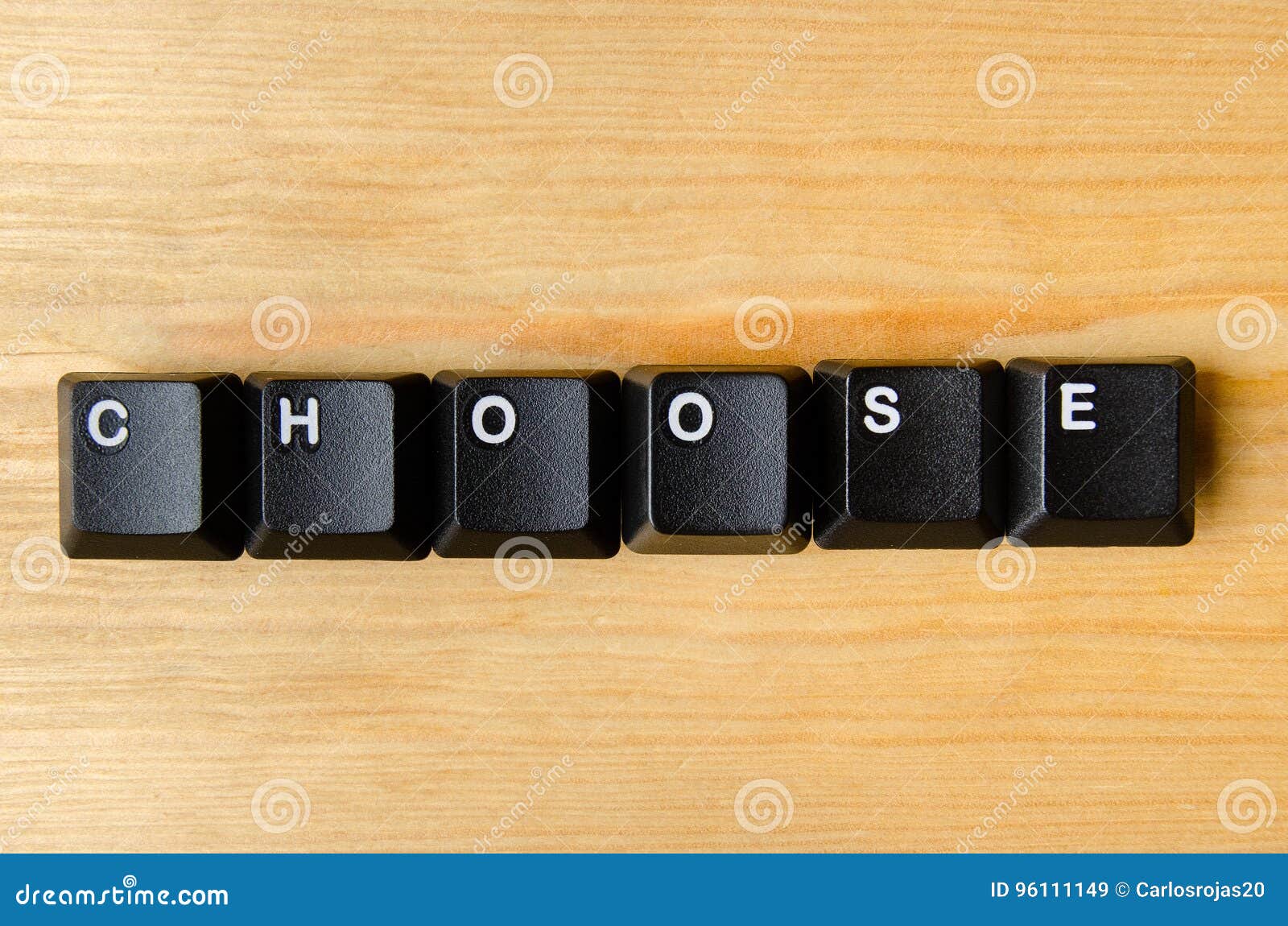 Choose word stock image. Image of inspiration, choice - 96111149