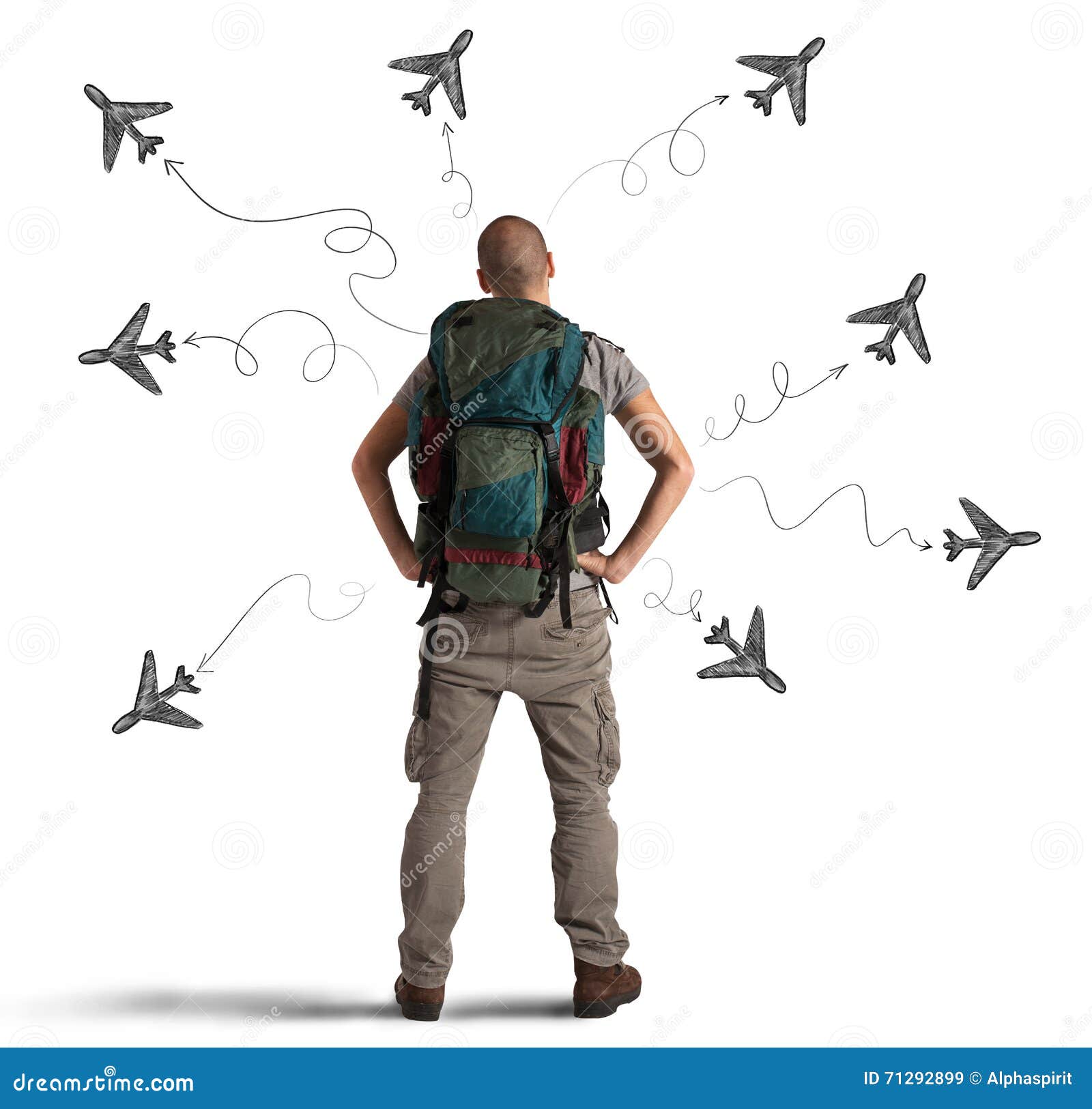 Choose your destination stock image. Image of aircraft - 71292899