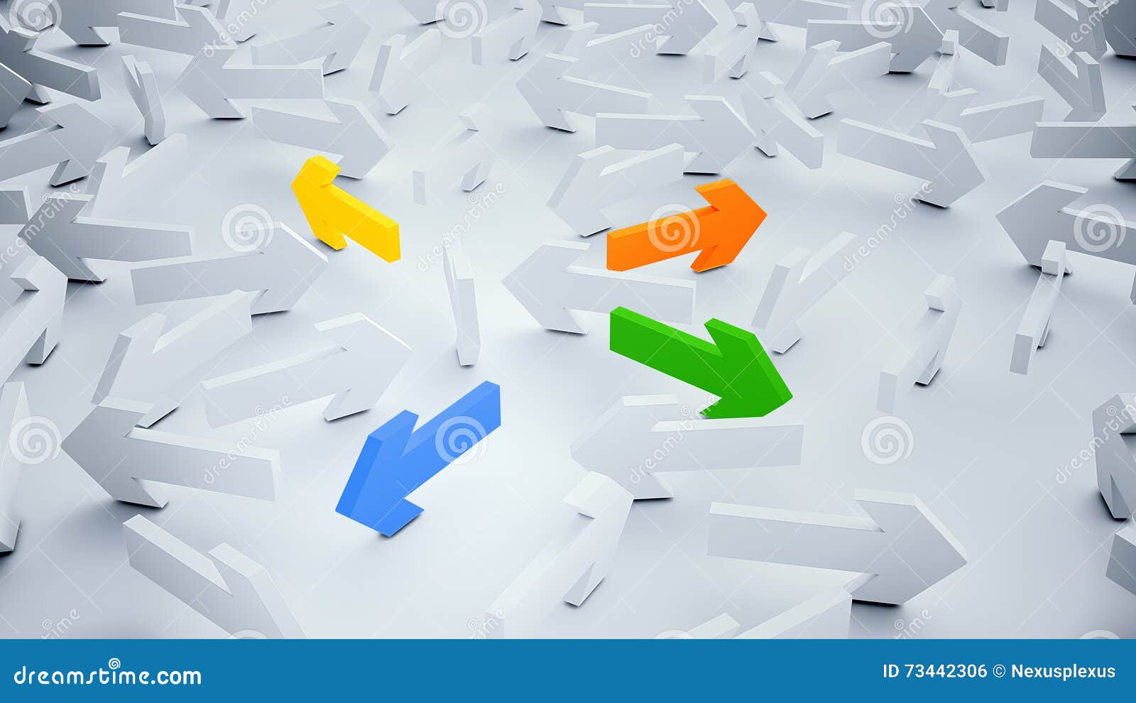 Choose Your Direction . Mixed Media Stock Illustration - Illustration ...