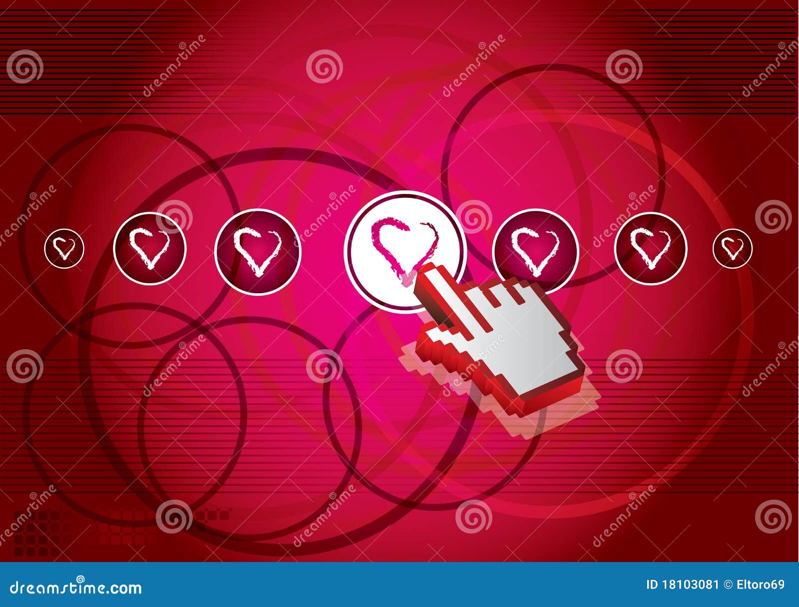 Choose your heart stock vector. Illustration of relationship - 18103081