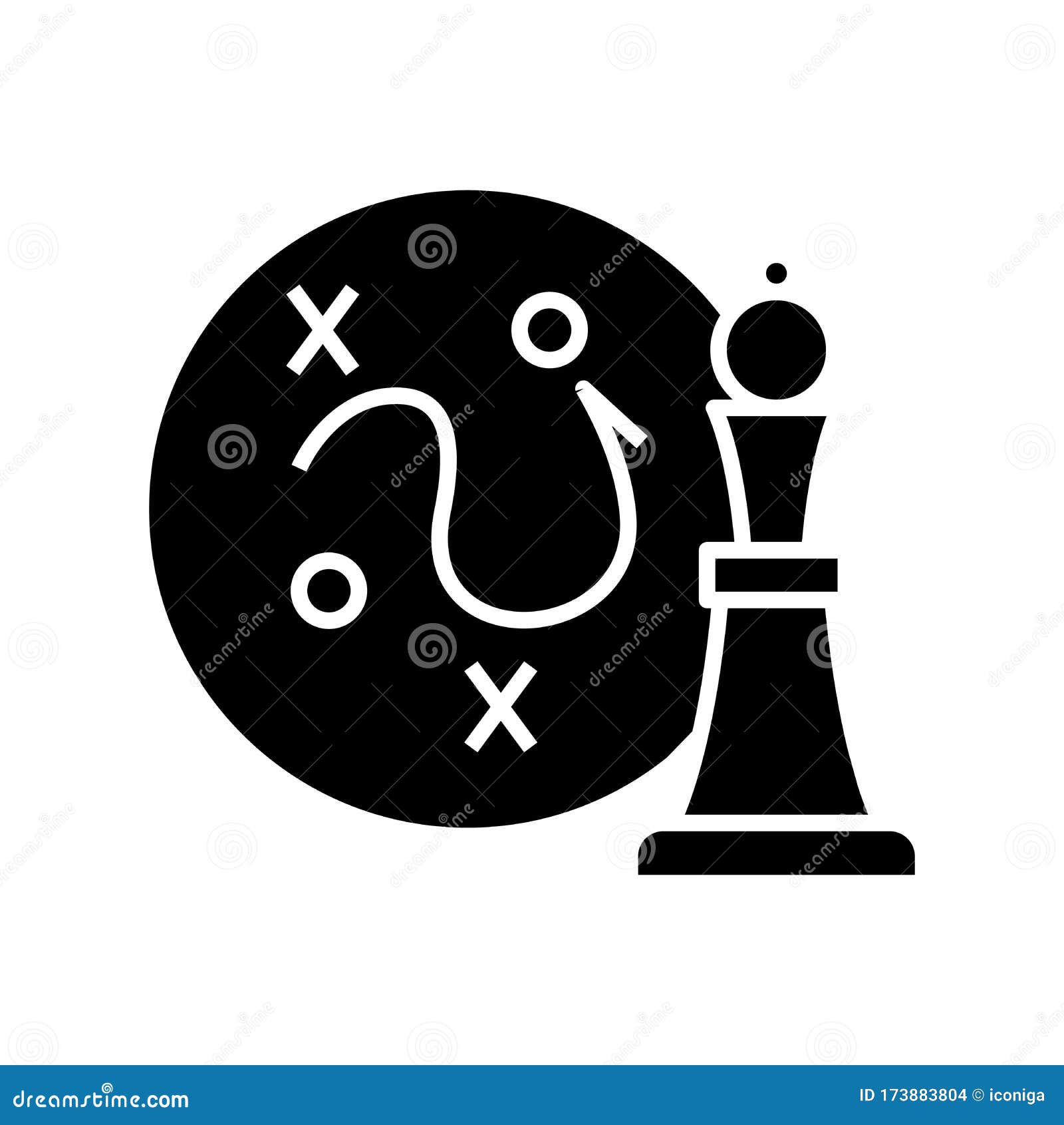 Choosing Action Black Icon, Concept Illustration, Vector Flat Symbol ... Choosing Action Black Icon, Concept Illustration, Vector Flat Symbol ...